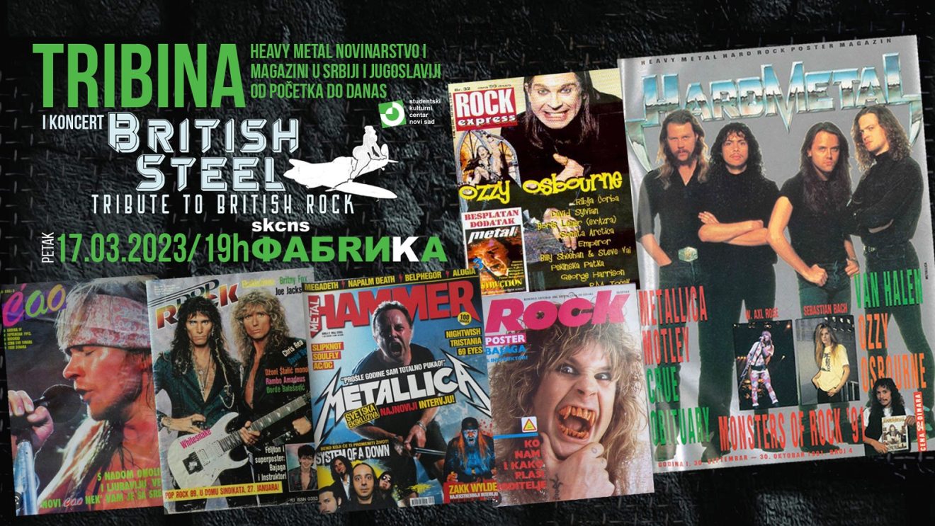 Tribina „Heavy metal novinarstvo i magazini u Srbiji i Jugoslaviji, od ...